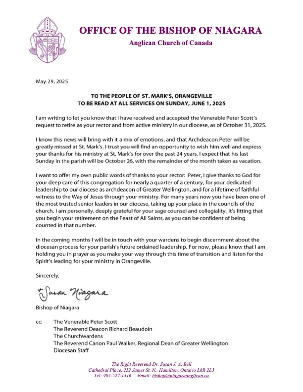 Home | St. Mark's Anglican Church | Orangeville, Ontario